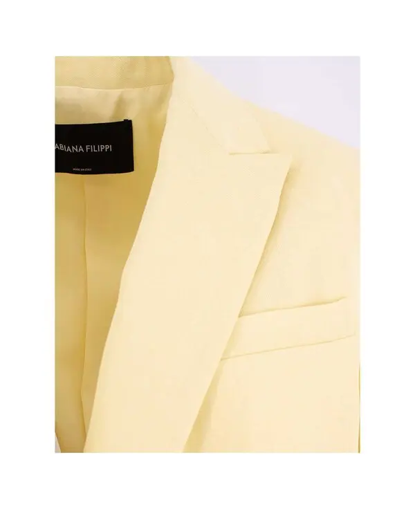 Fabiana Filippi Double Breasted Long Sleeve Blazer