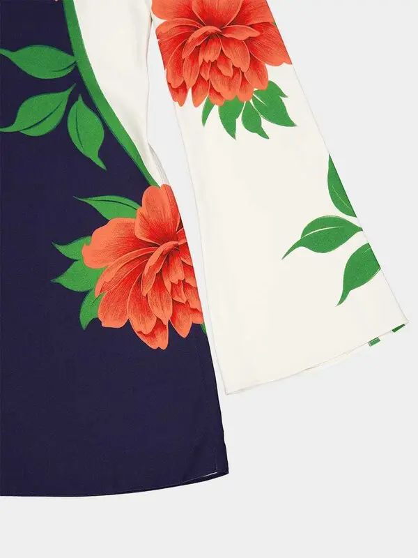La DoubleJ Floral Bell-sleeve Dress