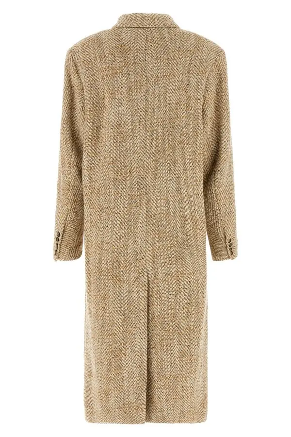 Isabel Marant Étoile Pilda Herringbone Wool Blend Double-breasted Coat