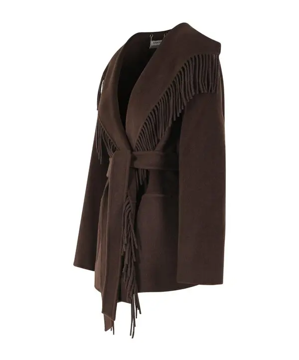 Simkhai Rowen Fringe-trimmed Wool Jacket