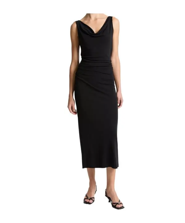 Vince Matte Jersey Cowl Neck Dress