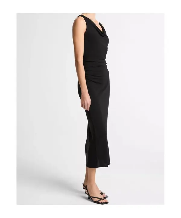 Vince Matte Jersey Cowl Neck Dress