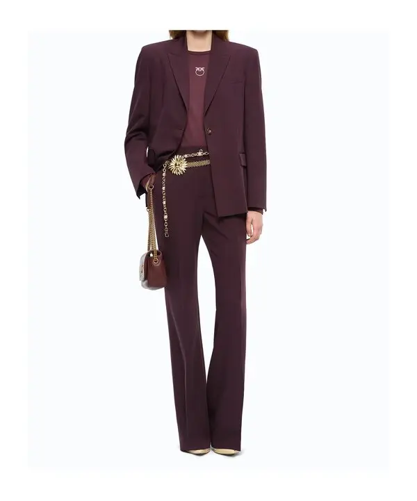 Pinko Pressed-crease Wide-leg Trousers