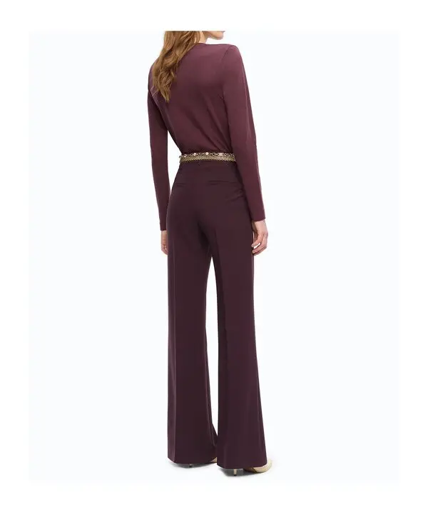 Pinko Pressed-crease Wide-leg Trousers