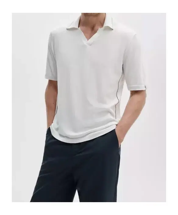 Rag & Bone Silk-cotton Blend Johnny-collar Polo Shirt