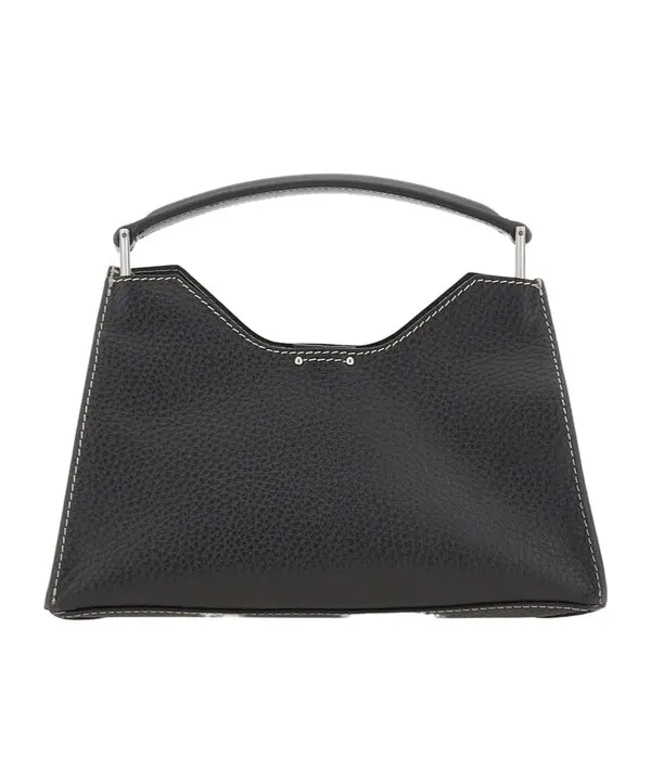 GIANNI CHIARINI Aurora Top Handle Shoulder Bag - Black