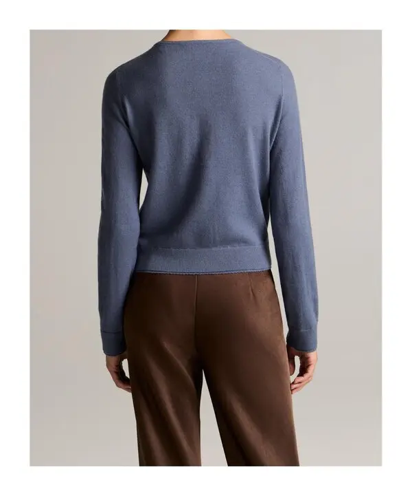 Vince Scallop-trim Wool Cashmere-blend Cardigan