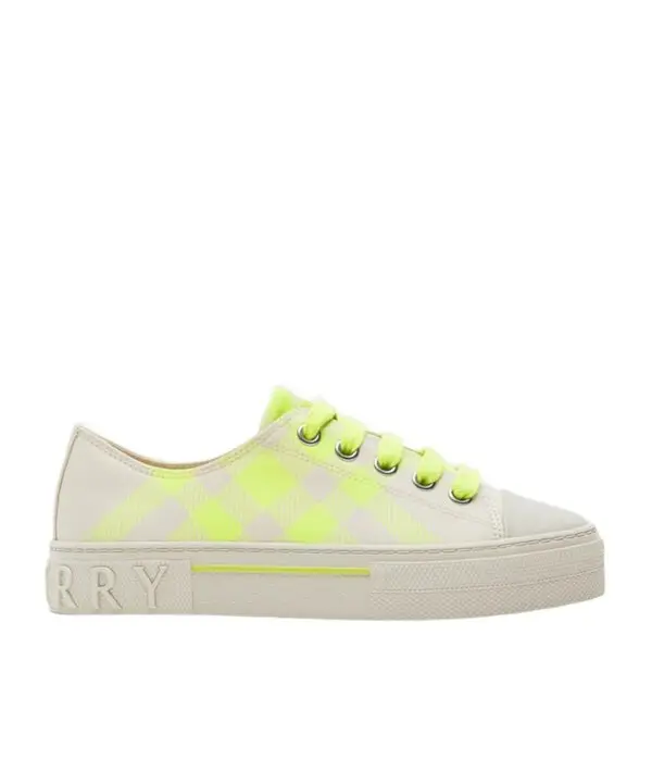 Burberry Checked Canvas Sneakers