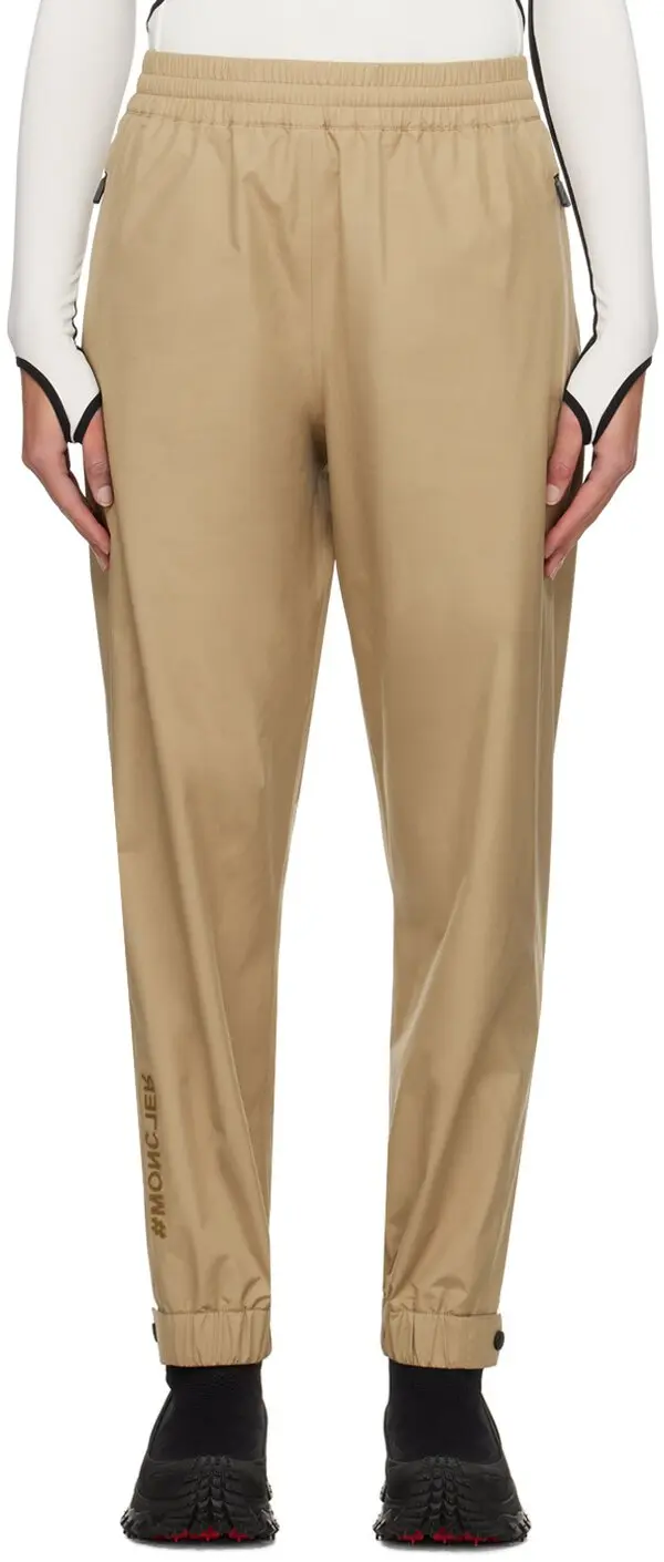 Moncler Gore-tex Trousers With Elasticated Waist And Buckled Legs