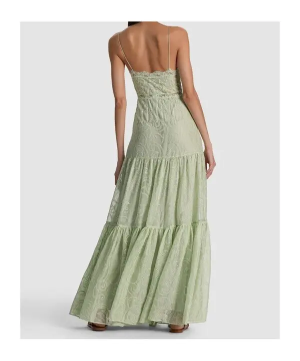 ALICEOLIVIA Nicky Tiered Maxi Dress