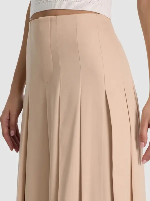 ALICEOLIVIA Alice + Olivia Ainslie Pleated Wide-leg Trousers