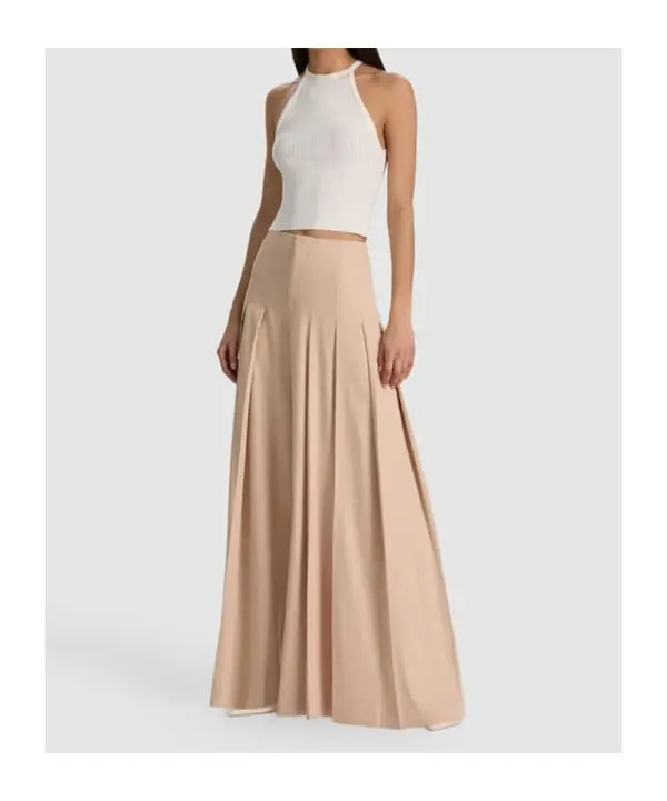 ALICEOLIVIA Alice + Olivia Ainslie Pleated Wide-leg Trousers
