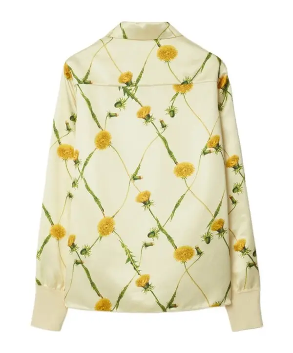 Burberry Dandelion Print Satin Shirt