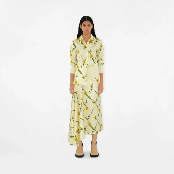 Burberry Dandelion Print Satin Shirt