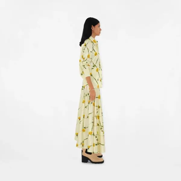 Burberry Dandelion Print Satin Shirt