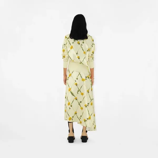 Burberry Dandelion Print Satin Shirt