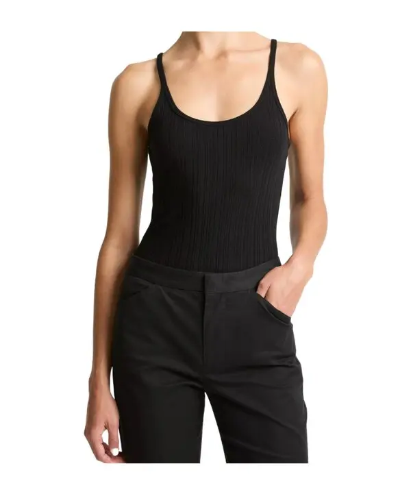 Vince Ribbed Cotton-blend Tank Top