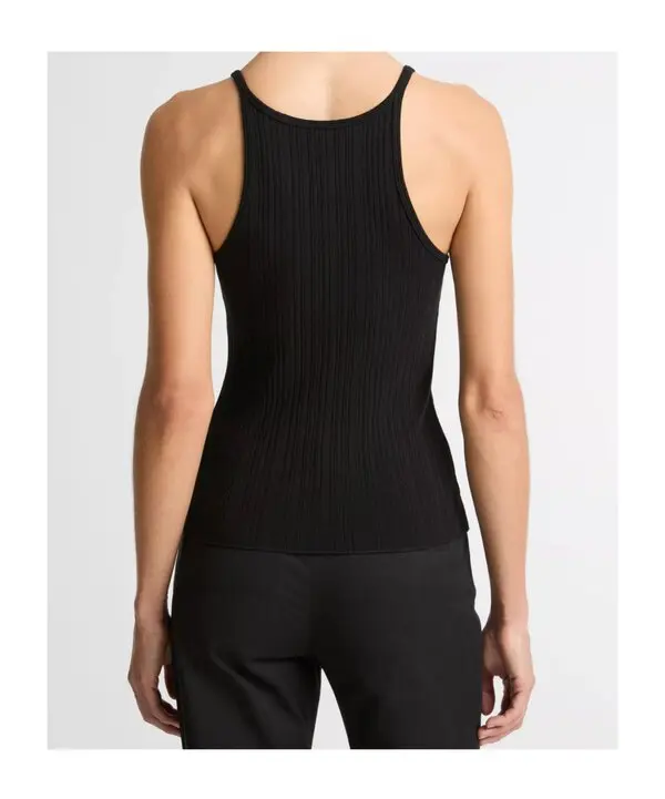 Vince Ribbed Cotton-blend Tank Top
