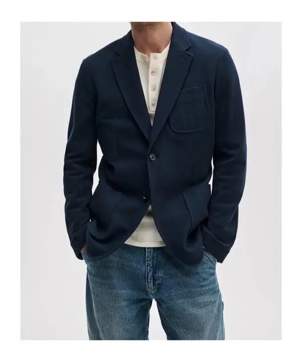 Rag & Bone Skeleton Cotton Piqué-knit Blazer