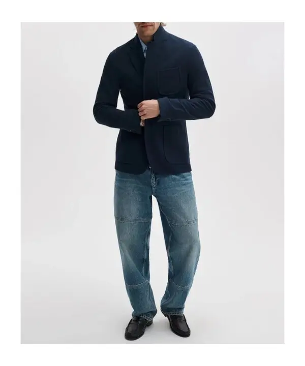 Rag & Bone Skeleton Cotton Piqué-knit Blazer