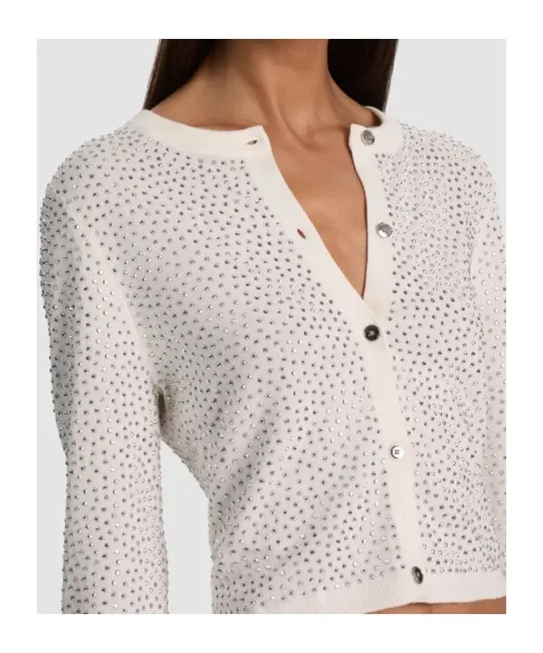 ALICEOLIVIA Carson Embellished Cardigan