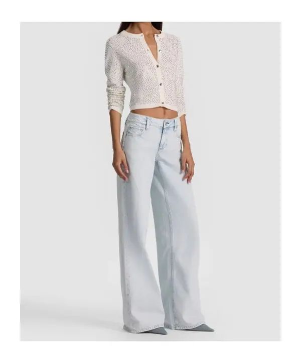 ALICEOLIVIA Carson Embellished Cardigan