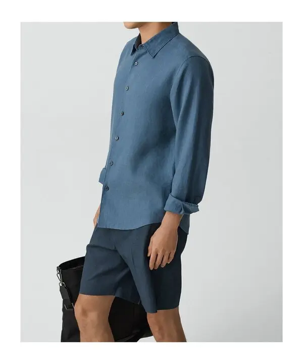 Theory Irving Shirt In Relaxed Linen