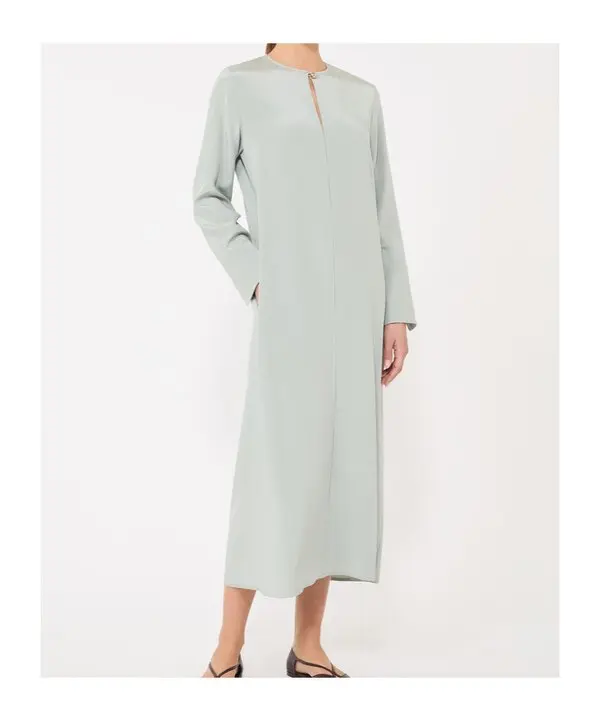 Max Mara Stretch Silk Crepe De Chine Kaftan