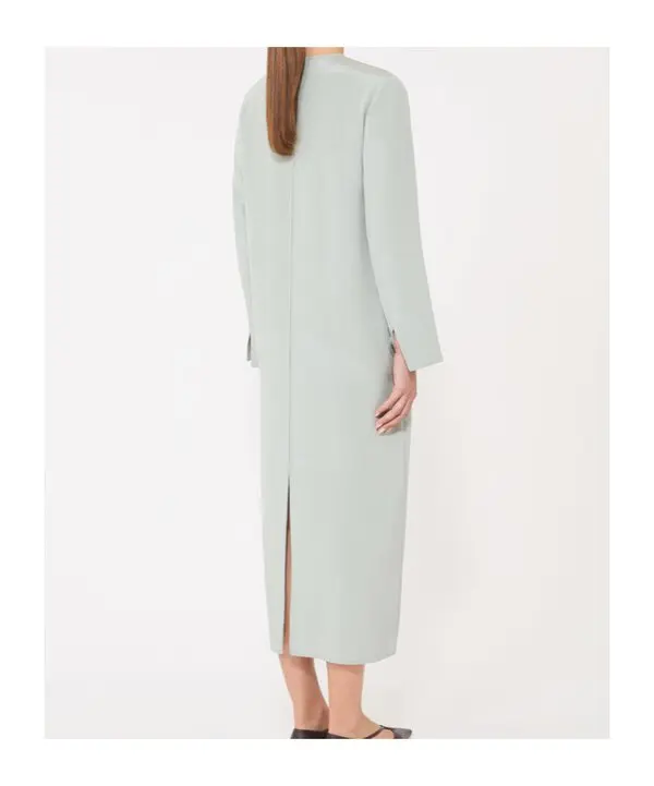 Max Mara Stretch Silk Crepe De Chine Kaftan