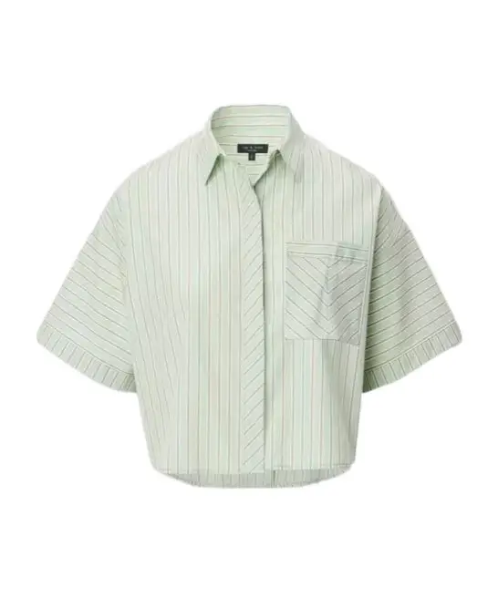 Rag & Bone Marin Short-sleeved Striped Shirt