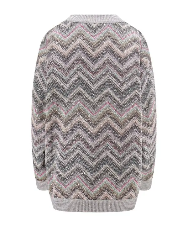 Missoni Zigzag Sequin-embellished V-neck Jumper