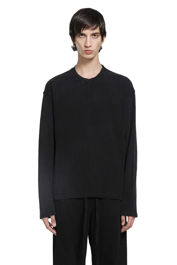 ANN DEMEULEMEESTER Emil The Velvet Evening Long Sleeve T-shirt - Black