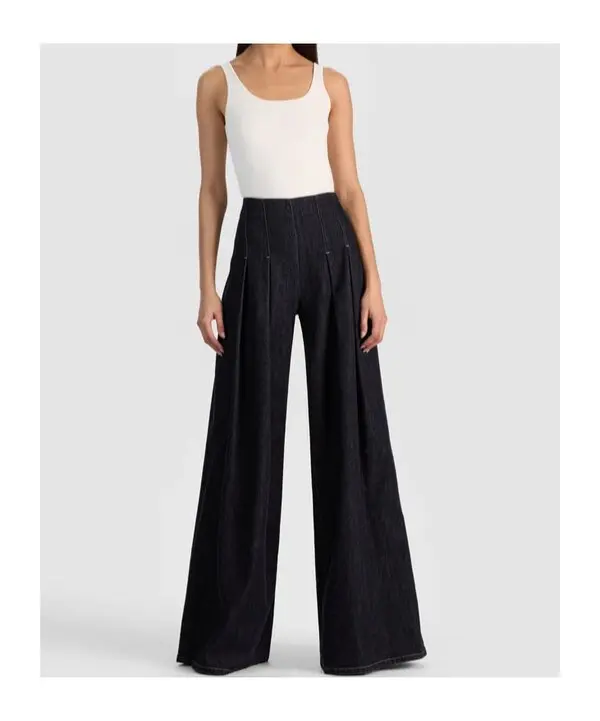 ALICEOLIVIA Pleated Jeans