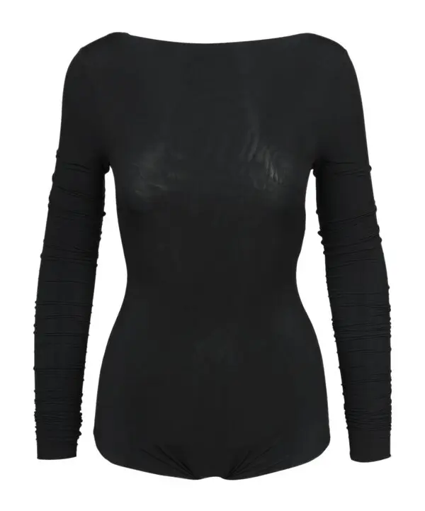 Alberta Ferretti Slim-fit Long-sleeved Bodysuit