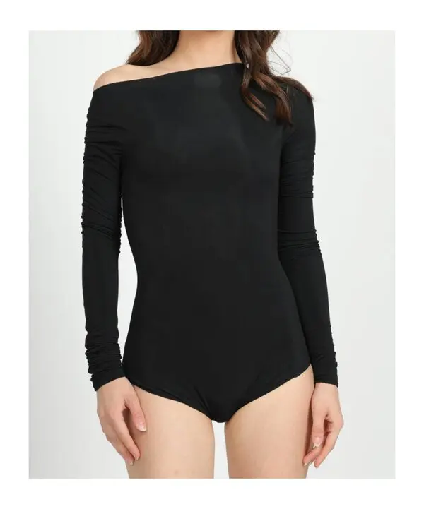 Alberta Ferretti Slim-fit Long-sleeved Bodysuit