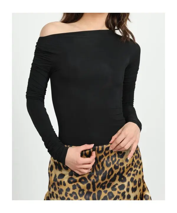 Alberta Ferretti Slim-fit Long-sleeved Bodysuit