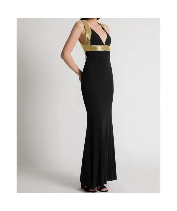 Alberta Ferretti Fitted Long Dress