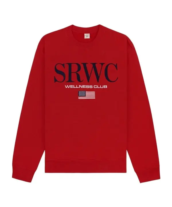 SPORTY  RICH Sporty & Rich Crewneck Sweatshirt With Embroidered Logo