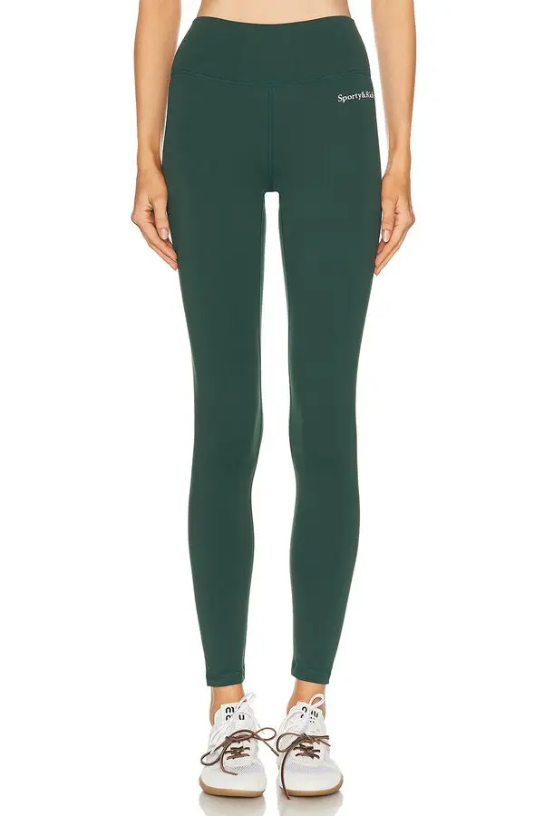 SPORTY  RICH Sporty & Rich Elastic Waist Casual Pants With Logo