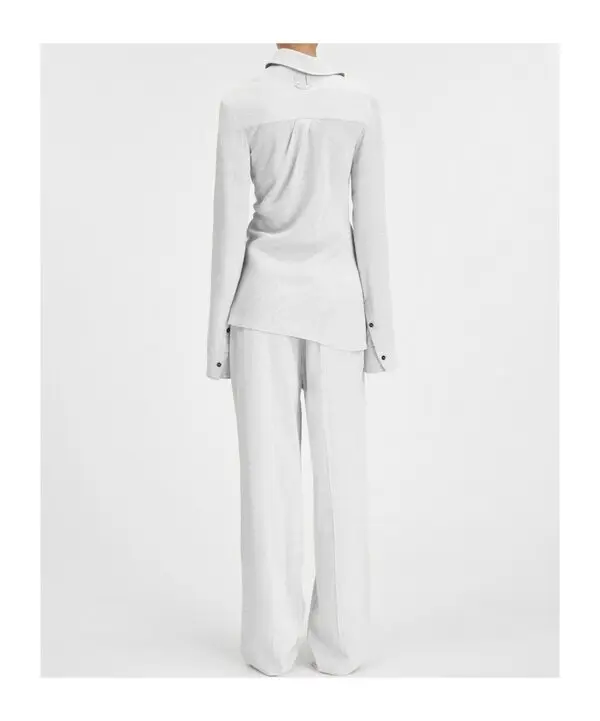 Jacquemus La Chemise Pablo Asymmetric Shirt - Light Gray