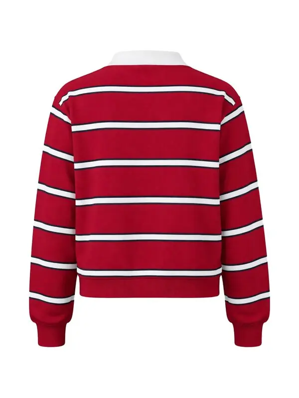 SPORTY  RICH Long-sleeved Polo Shirt