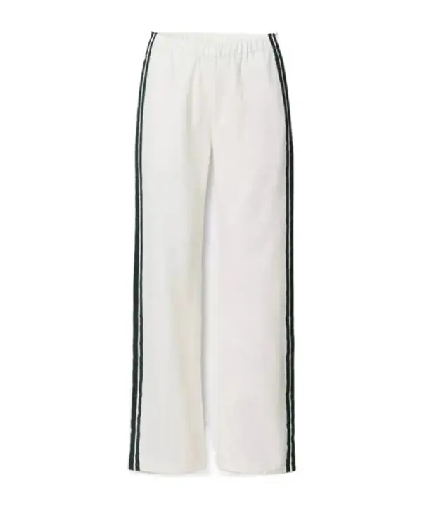 Rag & Bone Featherweight Denim Mid-rise Pants With Grosgrain Stripes