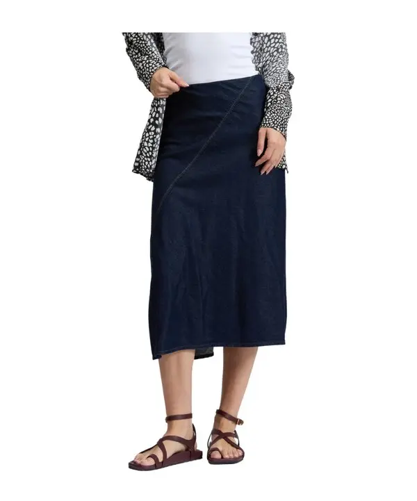 Rag & Bone Solid Color Denim Skirt