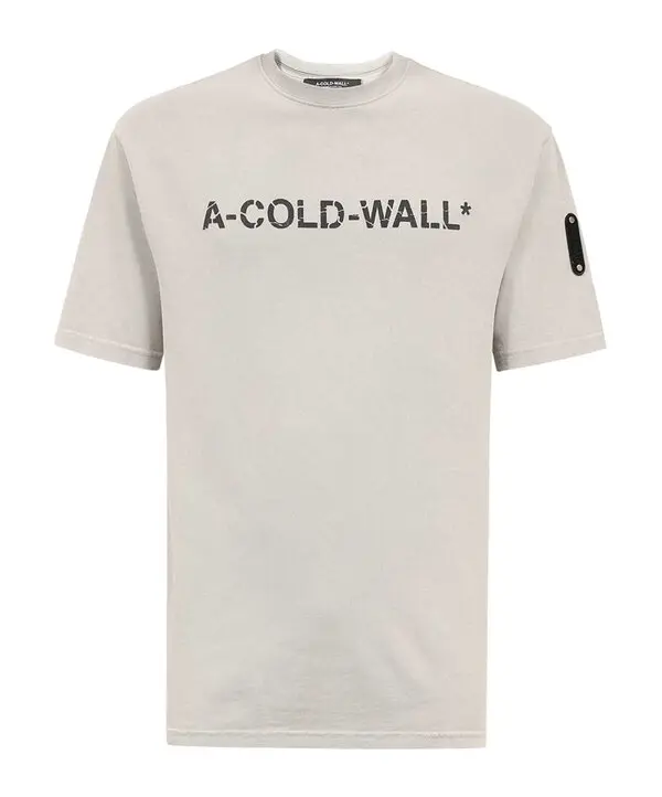 A-COLD-WALL* Overdye Logo-print T-shirt - White