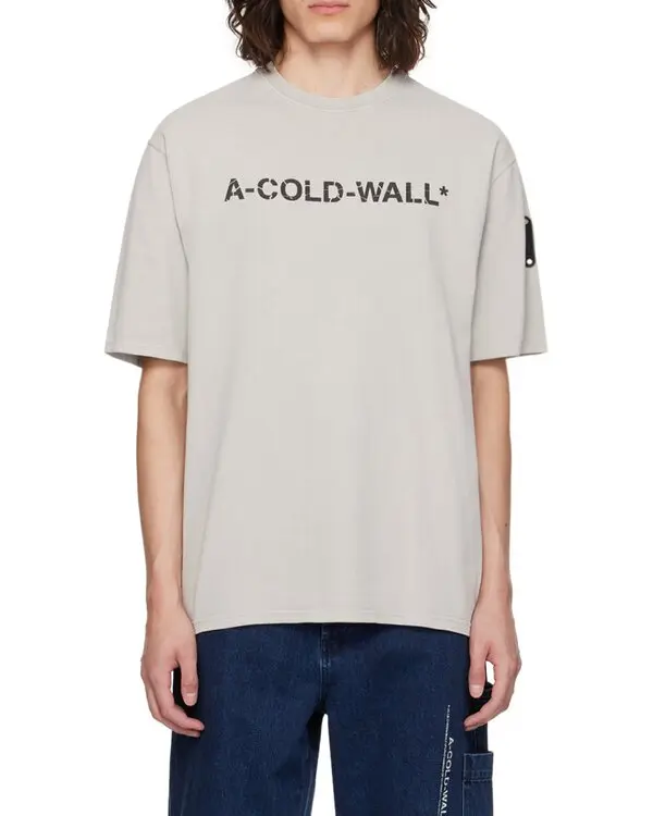 A-COLD-WALL* Overdye Logo-print T-shirt - White