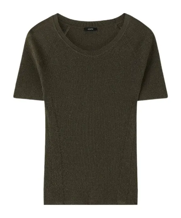 JOSEPH Belarb Linen Blend Knit T-shirt