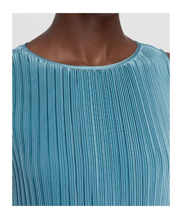 JOSEPH Rida Pleated Satin Dress