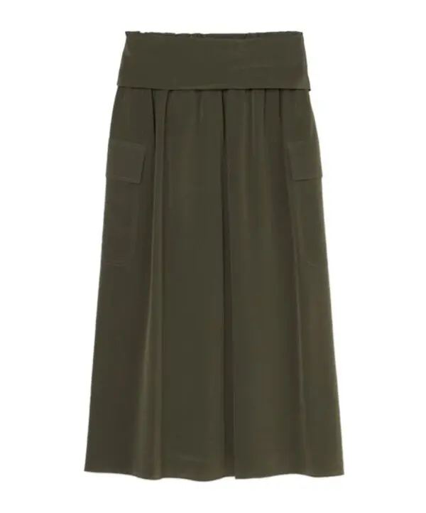 JOSEPH Crepe Pleated Skirt