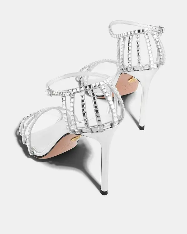 AQUAZZURA Sensation Crystal Heeled Sandals