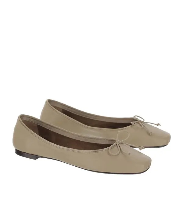 Khaite Bow-detail Ballet Flats